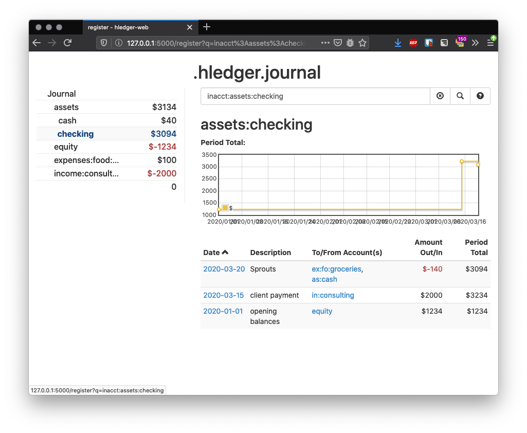 Tutorial: hledger-web - hledger